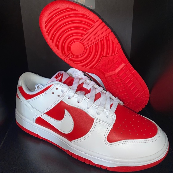Nike | Shoes | Nike Dunk Low Championship Red | Poshmark